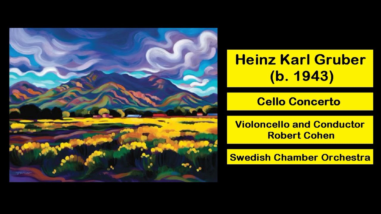 Heinz Karl Gruber (b. 1943) - Cello Concerto - YouTube