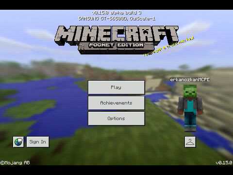 MCPE 0.15.0 İ ANDROİD 2.3.6 YA YÜKLEME