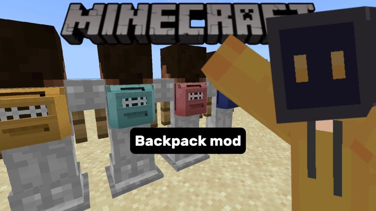 Minecraft | BACKPACK MOD (Different types of backpacks to choose from ...