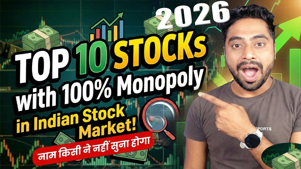 Top 10 STOCKs with 100% Monopoly in Indian Stock Market! - YouTube
