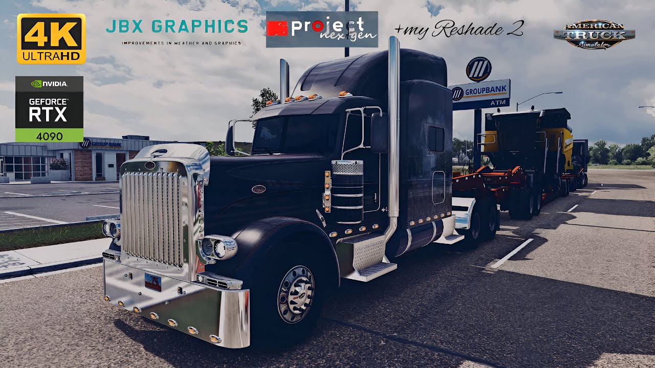 ATS JBX 3+PNG+my RESHADE 2 Nebraska to Montana realistic graphics RTX ...