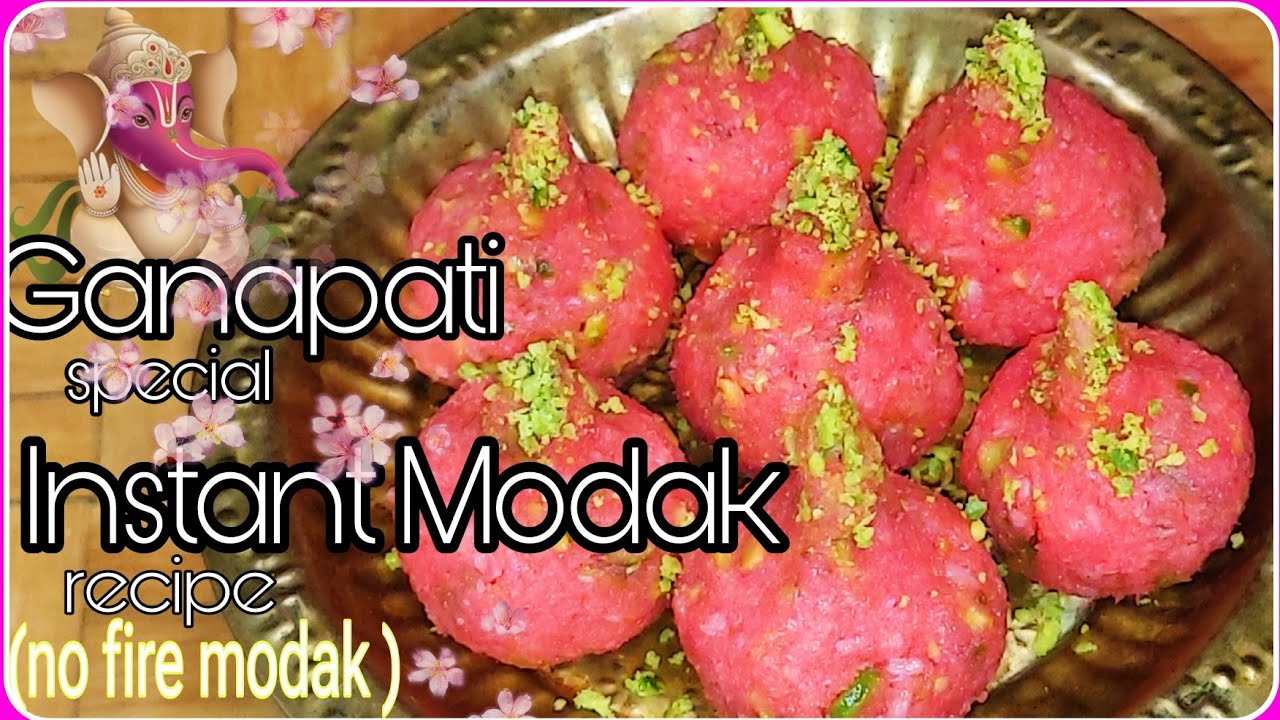 GANPATI SPECIAL INSTANT MODAK RECIPE | Instant Modak Using Two ...