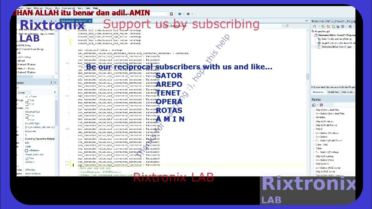 Delphi http json currency app bif KM392 - YouTube