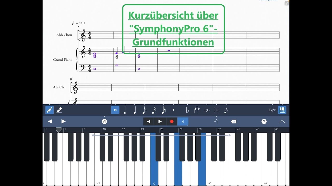 Kurzübersicht über "Symphony Pro 6"-Grundfunktionen - YouTube
