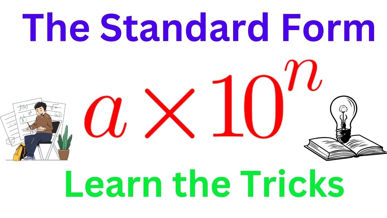 How to write numbers in standard form (Tricks). @GingerMathematician ...