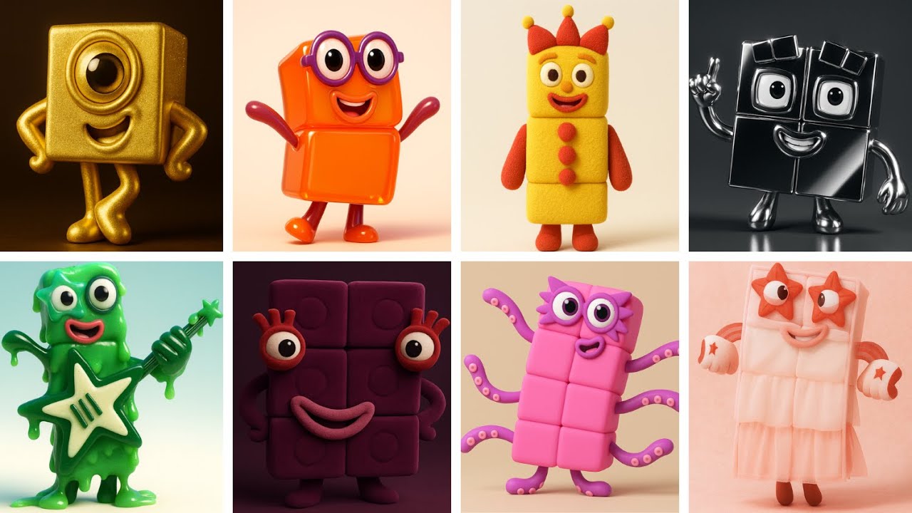 What If Numberblocks Were Made of Different Materials? - YouTube