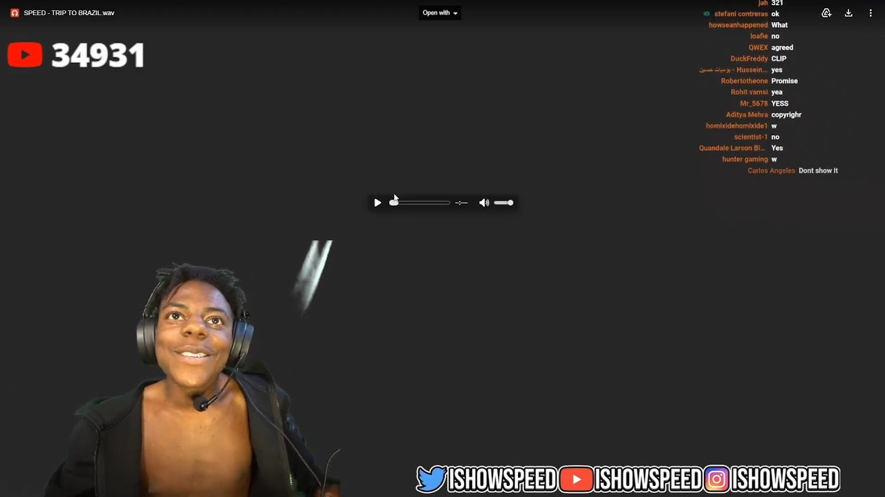 Video - iShowSpeed Leaks His Next Song! (Trip To Brazil) - Hot Sexy ASMR Videos and Highlights