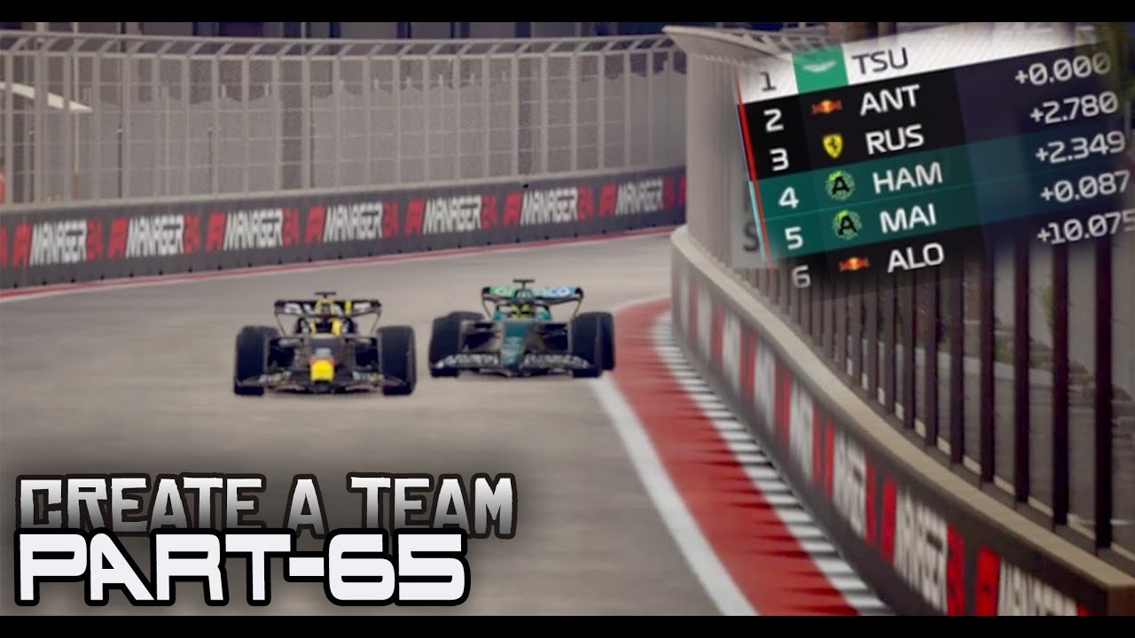 ANTONELLI AND TSUNODA FIGHTS FOR 1ST WIN F1 MANAGER 2024 PART-65 - YouTube