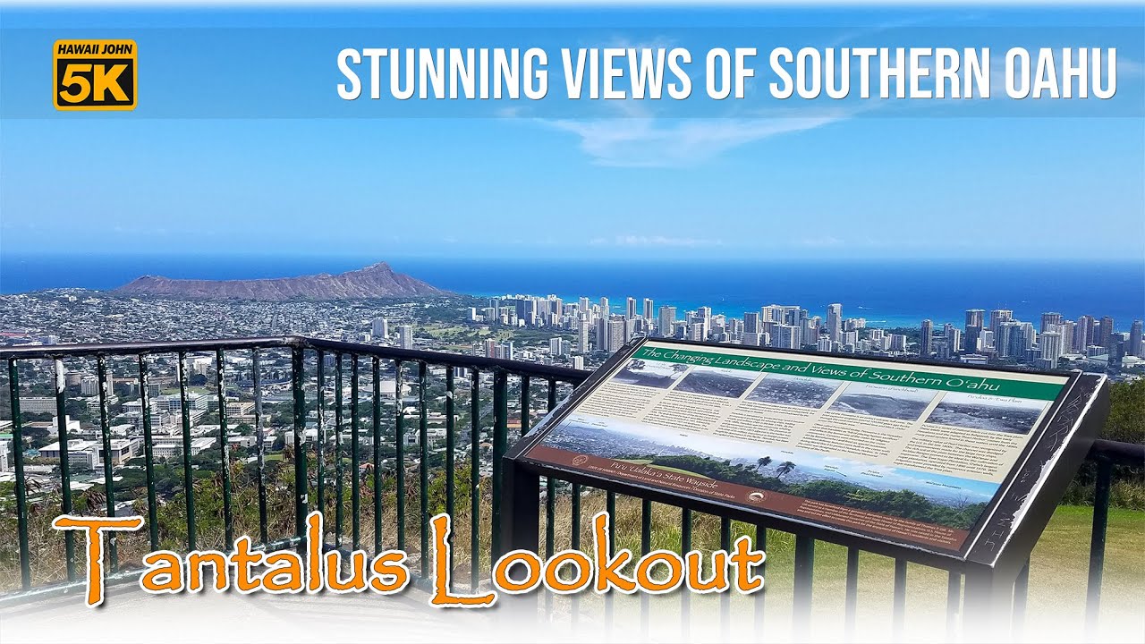 One of Oahu's Best Lookouts 🌈 Tantalus Lookout | Diamond Head, Waikiki ...