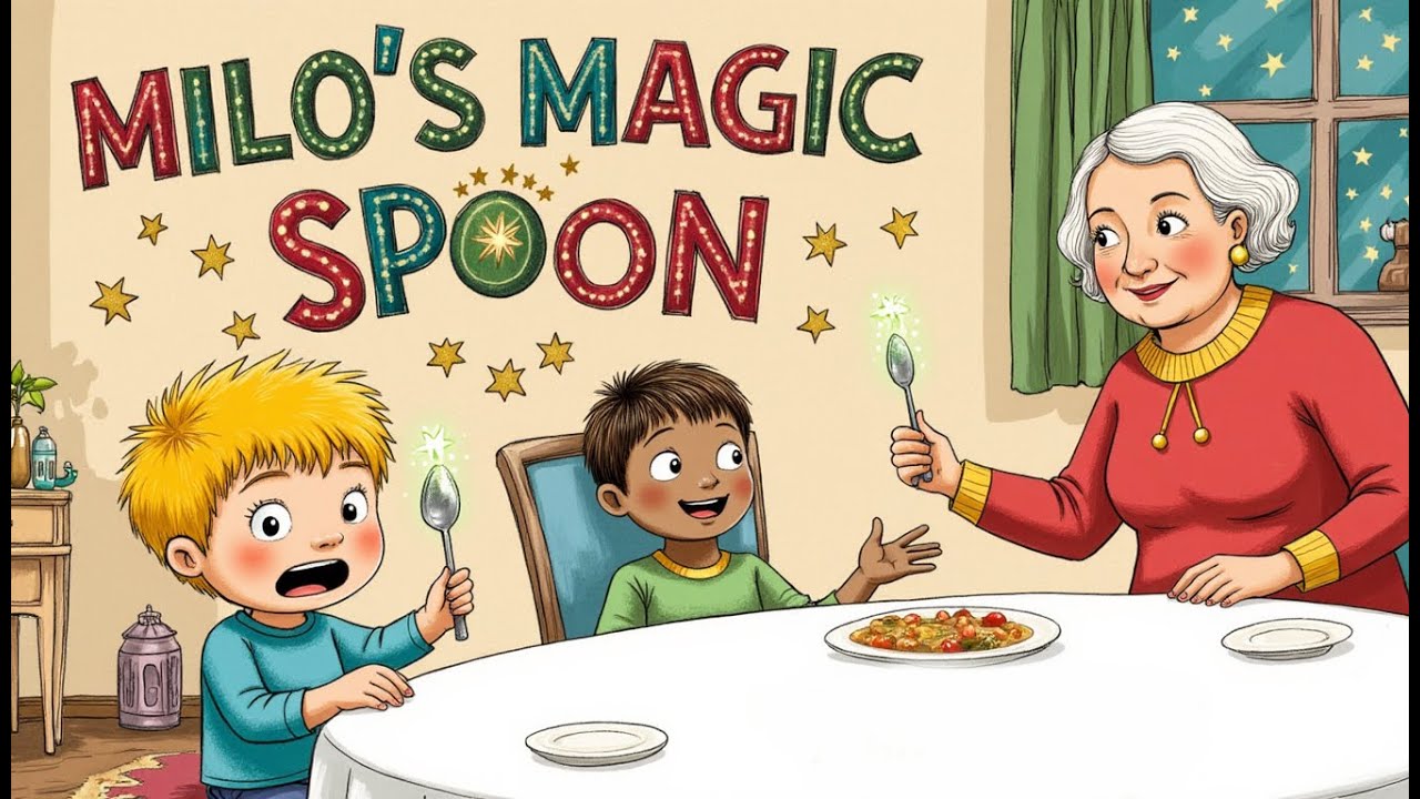 Milo's Magic Spoon: Table Manners for Kids! Bedtime Story - YouTube