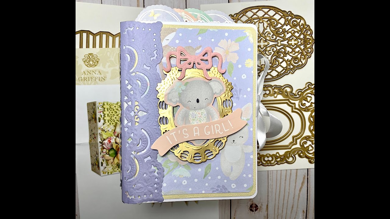 Baby Mini Album | Anna Griffin Album Making Dies - YouTube