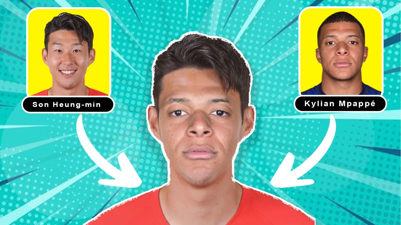 دمج وجوه اللاعبين !!! THE TWO FACES OF MERGED PLAYERS PART-2 - YouTube