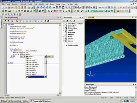 Femap Customization Introduction to API Programming - YouTube