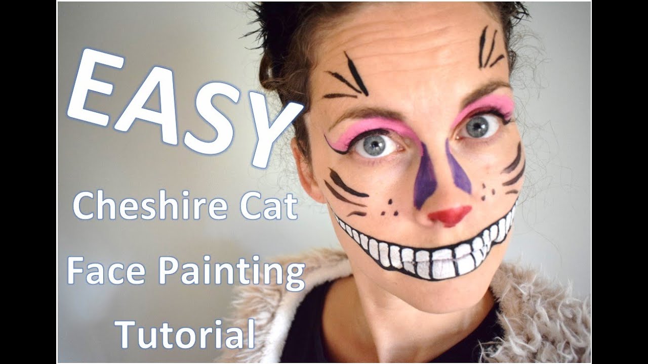 EASY Cheshire Cat Face Painting Tutorial | English with Mrs. Church ...