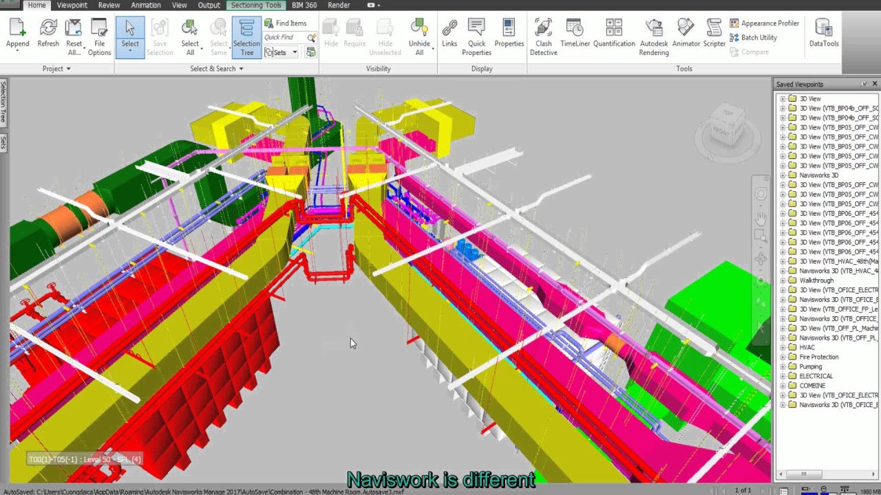 REVIT MEP - 3D MEP Clashing detection and correction by Navisworks ...