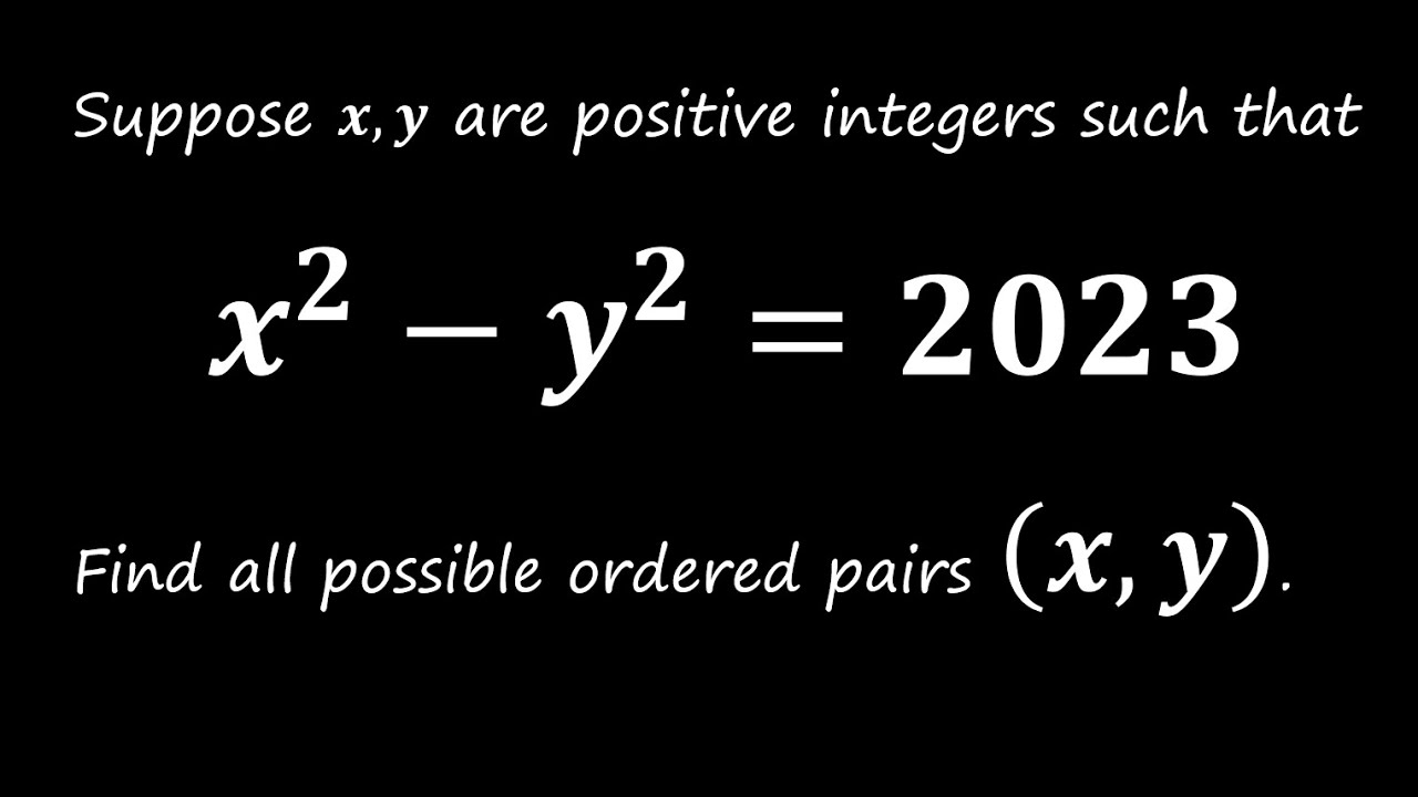 First step to number theory | difference of squares - YouTube