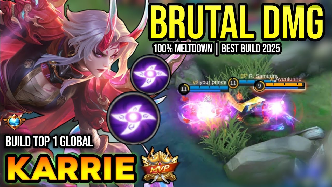 KARRIE BEST BUILD 2025 | BUILD TOP GLOBAL KARRIE GAMEPLAY | MOBILE ...