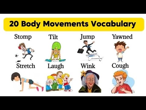 20 Body Movement Vocabulary || Action Verbs with Examples ||# ...