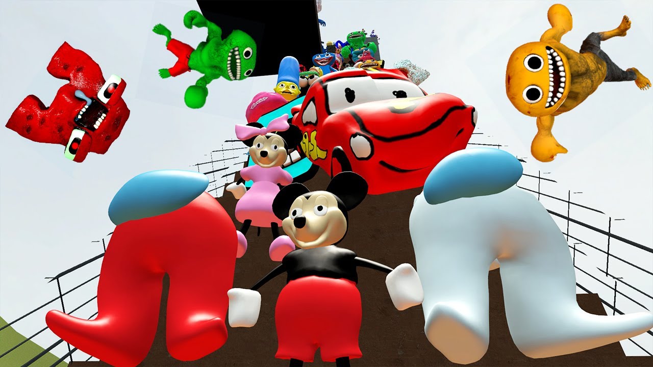 🔥 RAGDOLL-FUN NEW 3D SANIC CLONES MEMES MIKEY MOUSE AMONG US MCQUEEN ...