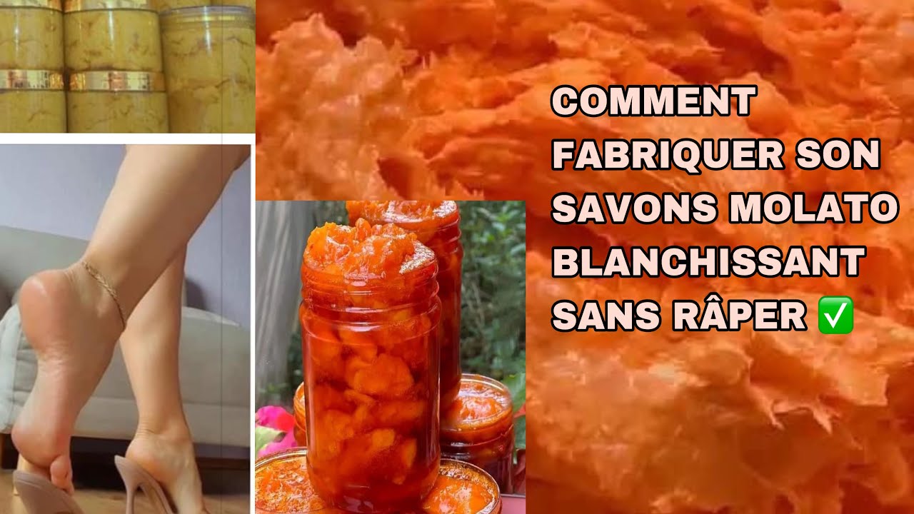 COMMENT FABRIQUER SON SAVONS MOLATO BLANCHISSANT SANS RÂPER 🤗 - YouTube