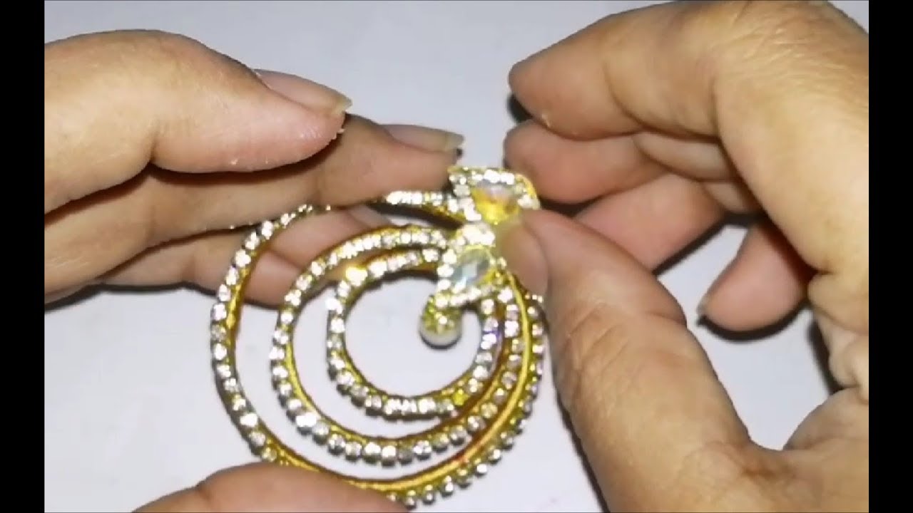 Stunning and unique earrings making with bangles - YouTube