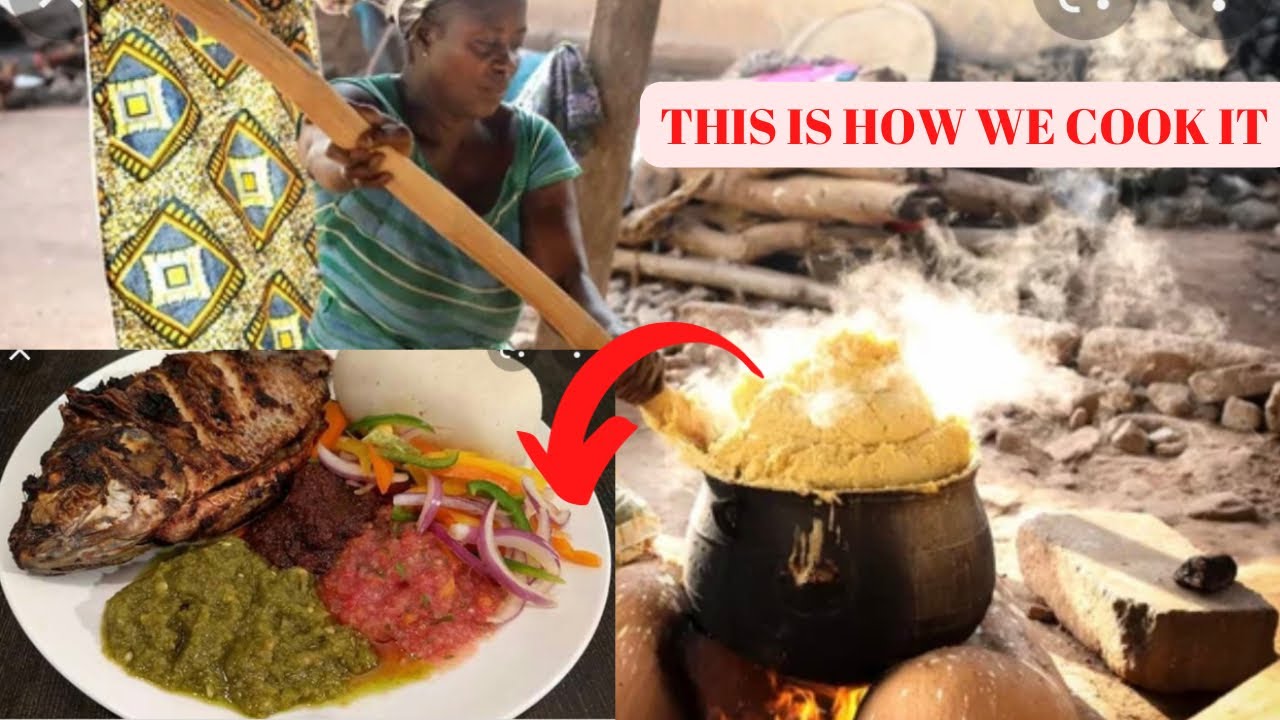 HOW TO PREPARE BANKU AND SHITO,GREEN SAUCE WITH FISH - YouTube