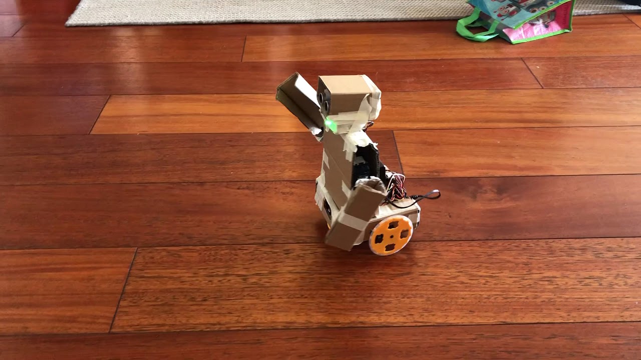 Prototype of a robot powered by Hummingbird Bit - YouTube