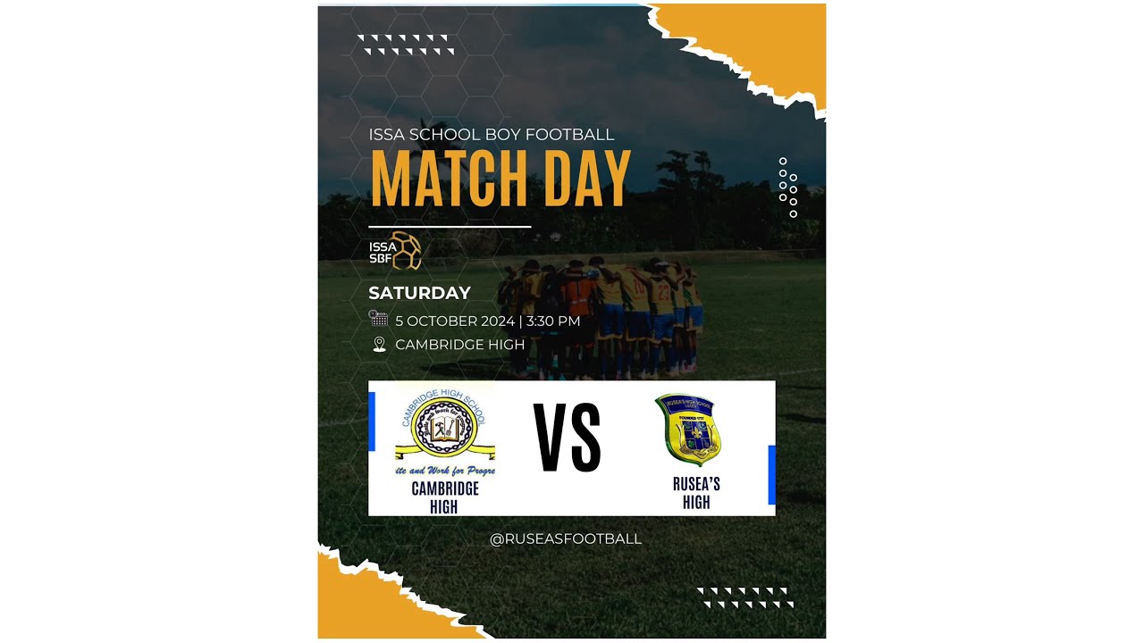 ISSA SBF 2024 | Cambridge highVs Ruseas’s high school - YouTube