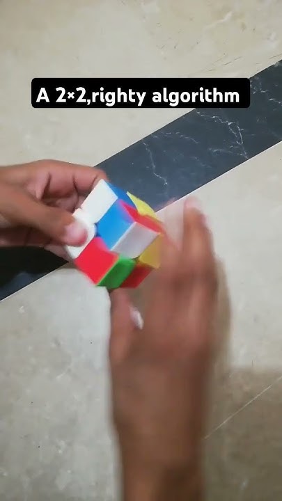 Righty algorithm on a moyu, Mei long 2×2 #speedsong - YouTube