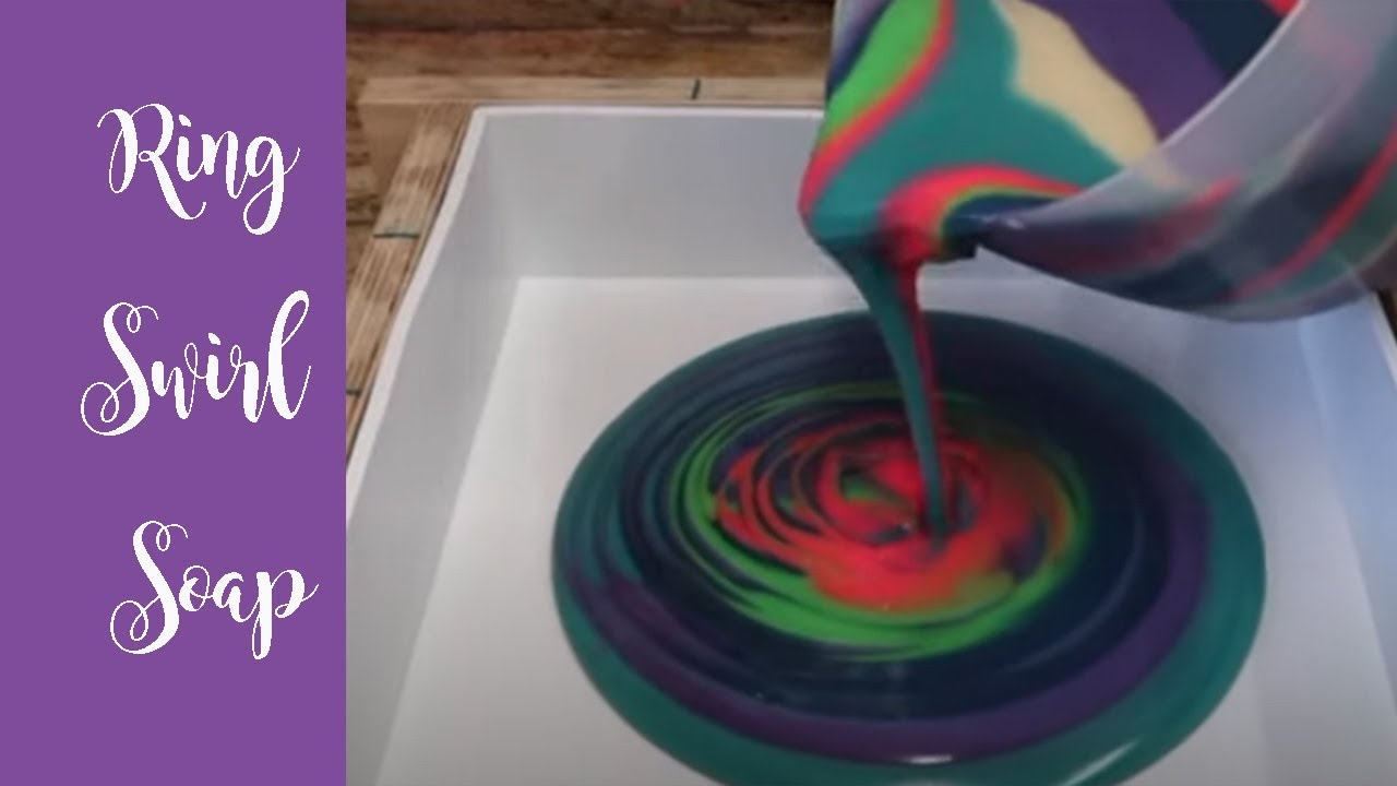 Easy Ring Swirl Soap Technique - Difficult Piping Techniques - YouTube