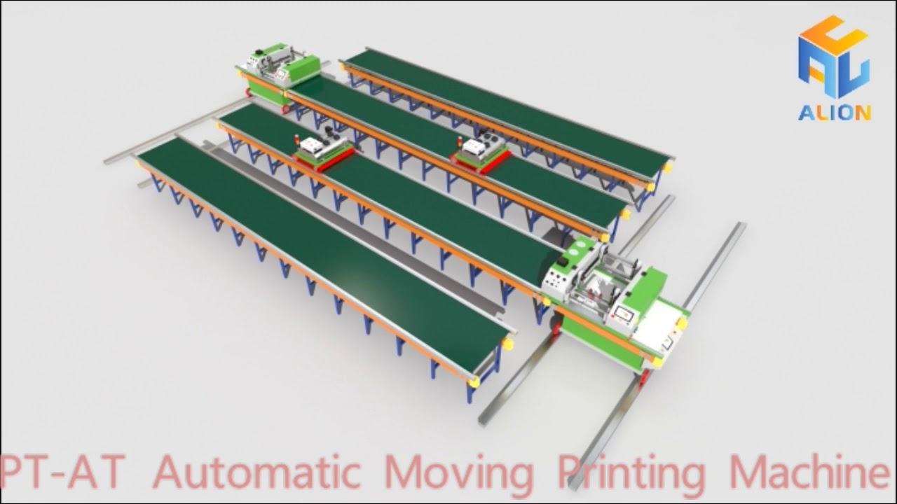 Automatic Screen Printing Machine on Table - YouTube