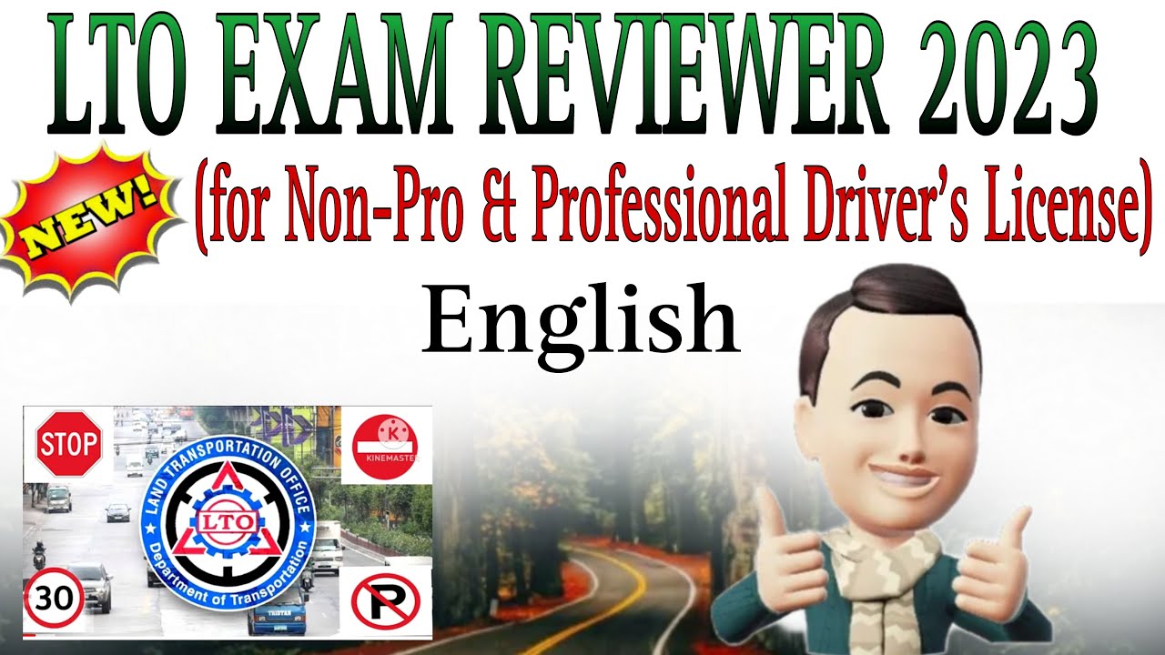 LTO EXAM REVIEWER 2023 (ENGLISH) for NON-PRO & PROFESSIONAL DRIVER'S ...