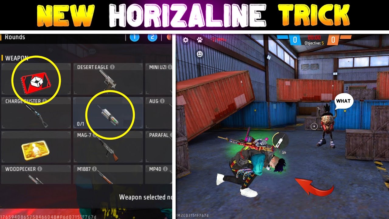 Horizaline New Secret Trick in Free Fire | FF NEW TRICKS - YouTube