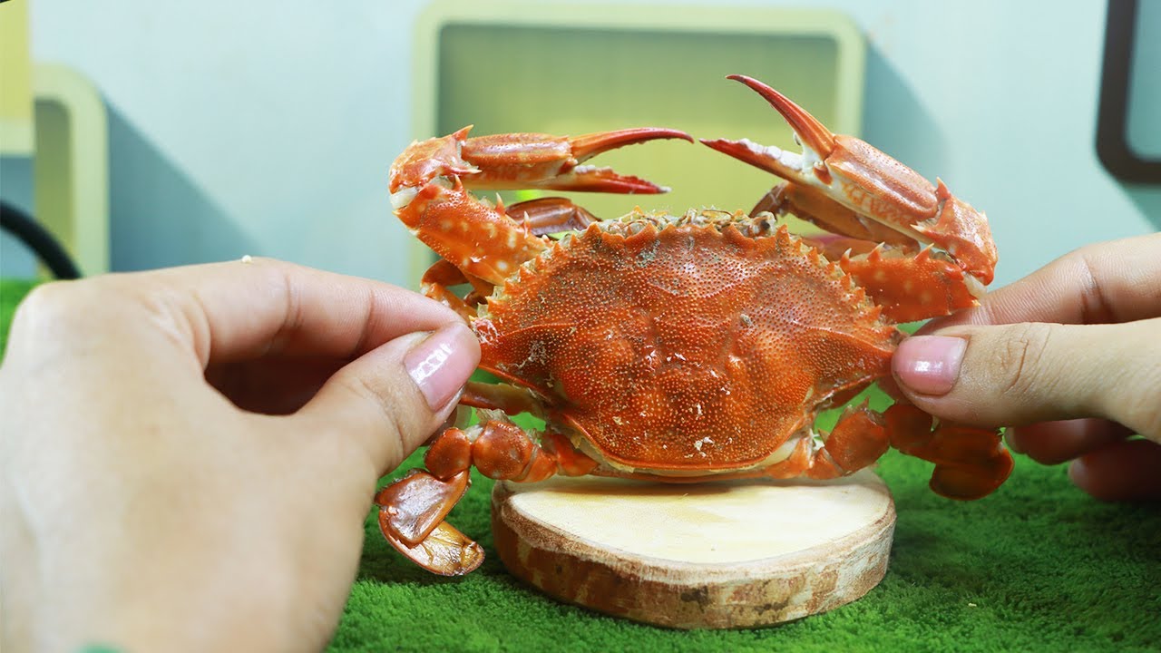 Tasty Yummy Miniature Sea Crab Steamed With Egg Recipe _ How To Cook ...