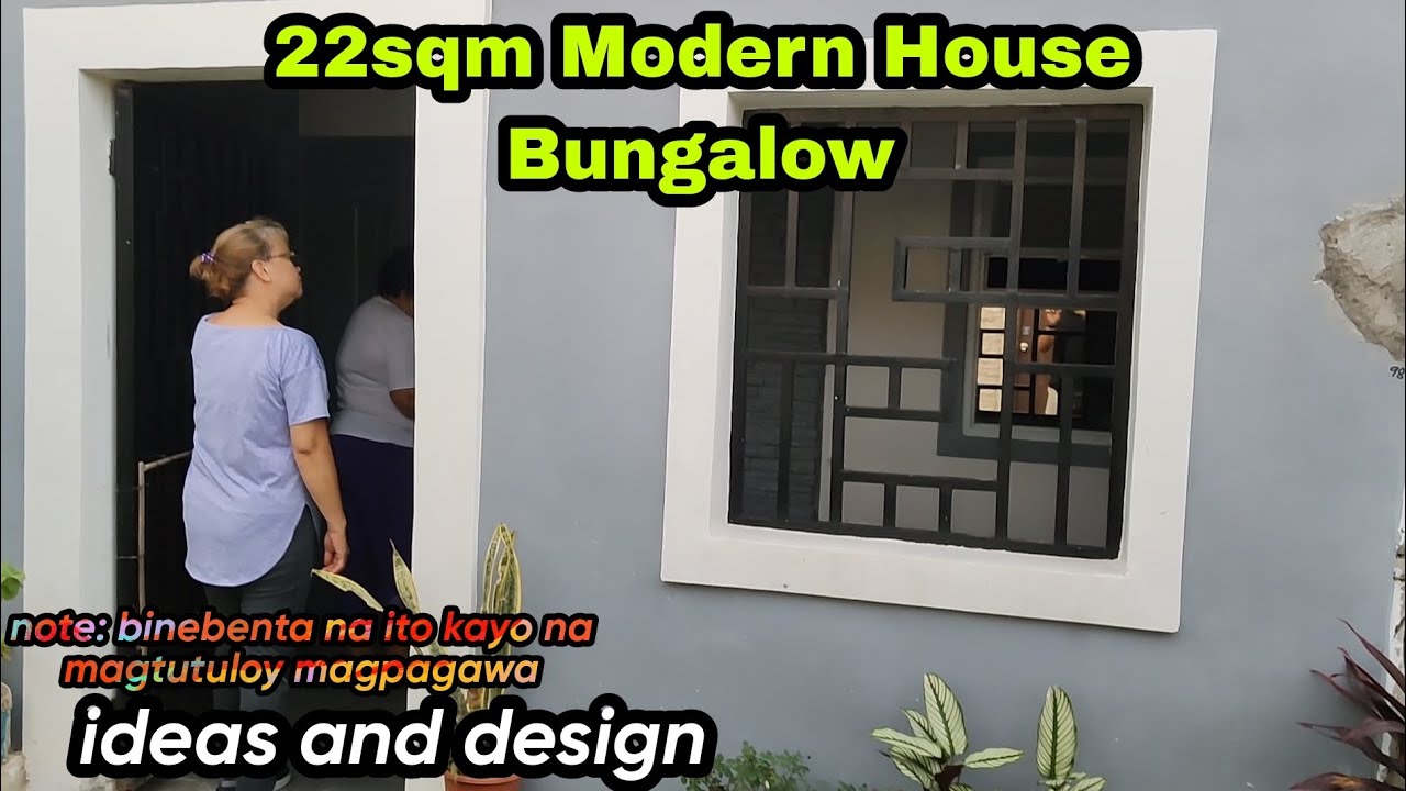22sqm Modern House Bungalow | House Design | Tiny House Design - YouTube