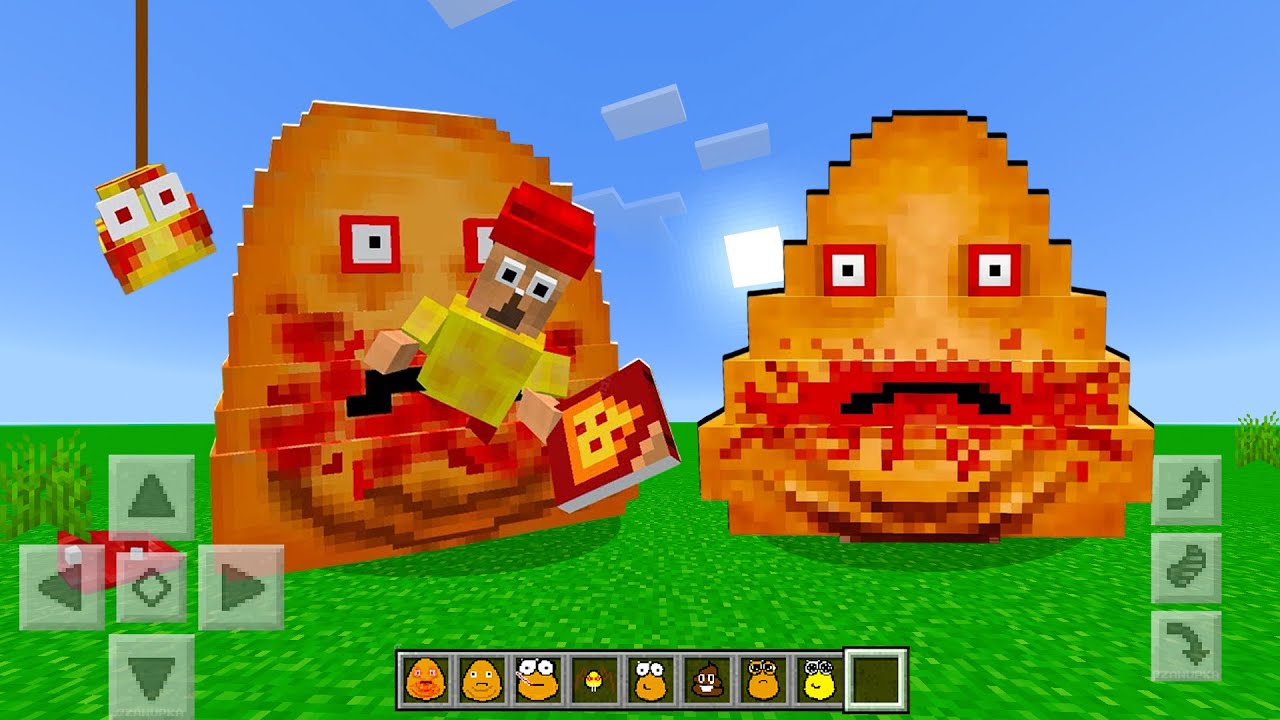 MAPA DEL JUEGO | LA VENGANZA DE POU en MINECRAFT PE - YouTube