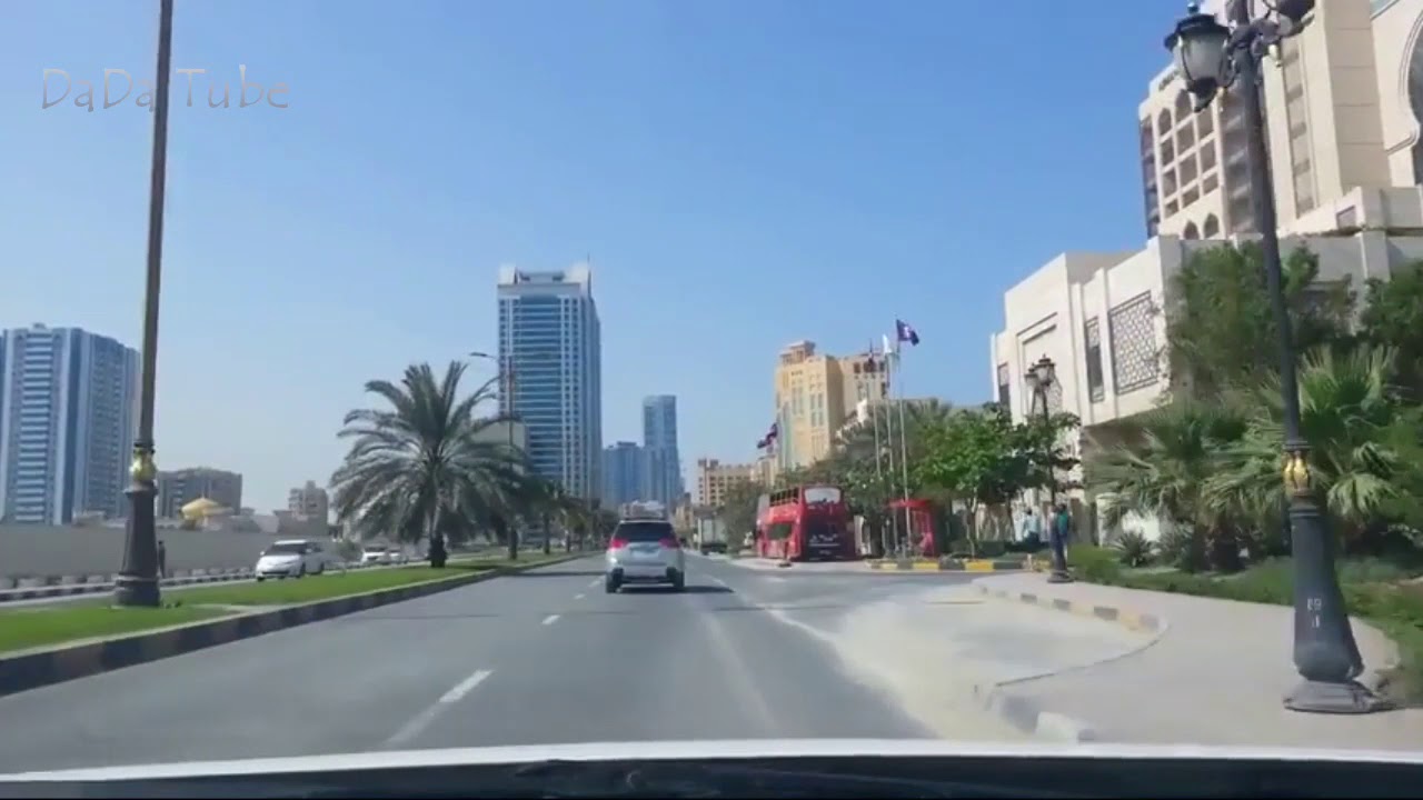 Ajman road tour cornice road view. Ajman UAE - YouTube