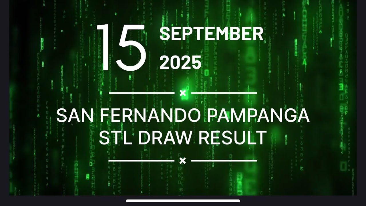 3rd Draw STL Pampanga September 15, 2025 (Monday) - YouTube