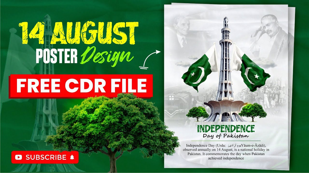 14 August Poster Design 2023 - YouTube