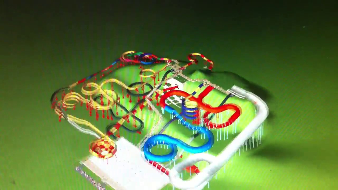 All Water Slides In Hilly Pool Complex: Aqualand Sandbox (2016 Version ...