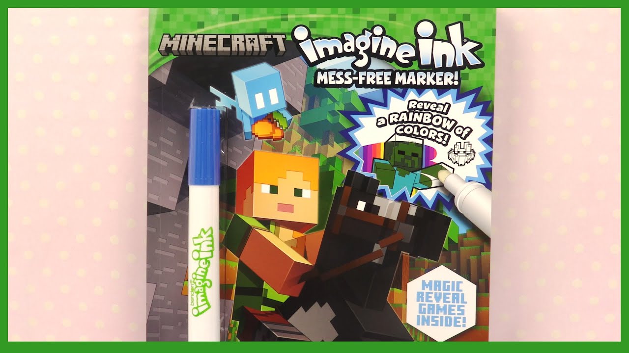 Minecraft Imagine Ink Livre d'Activités - YouTube