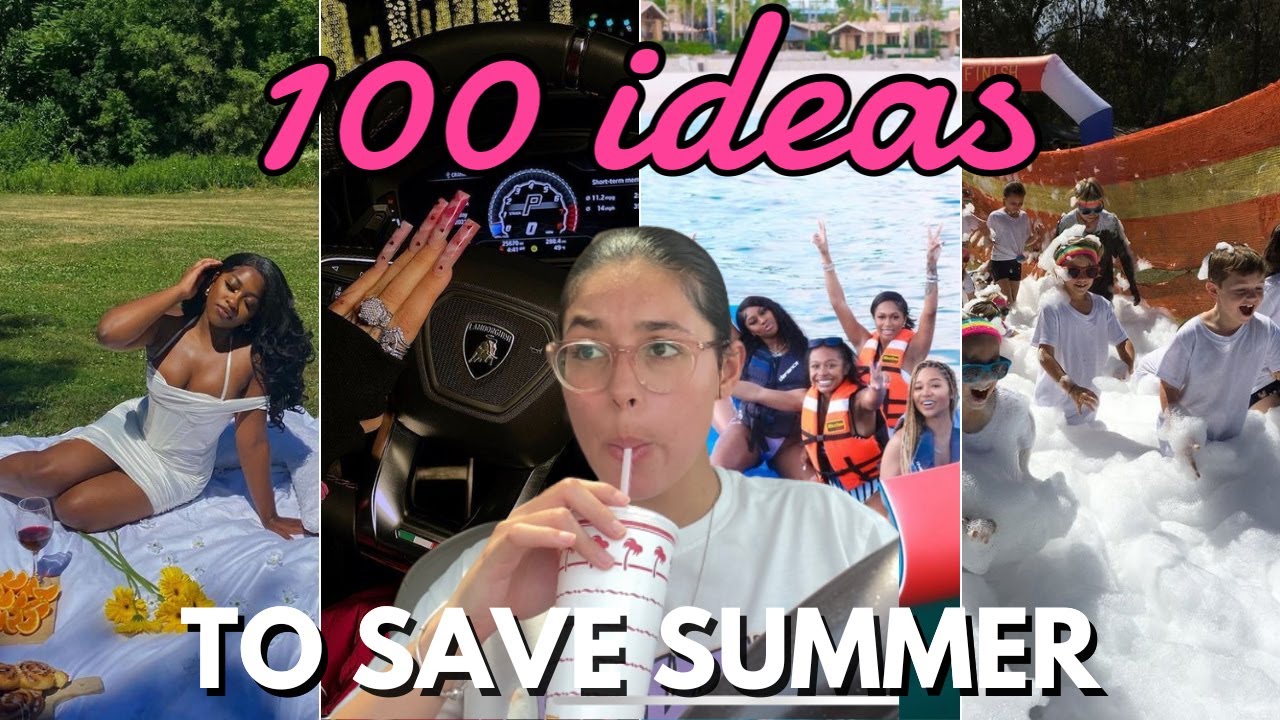 HOW TO SAVE SUMMER 2023 100 things to do to save summer WATCH THIS TO ...