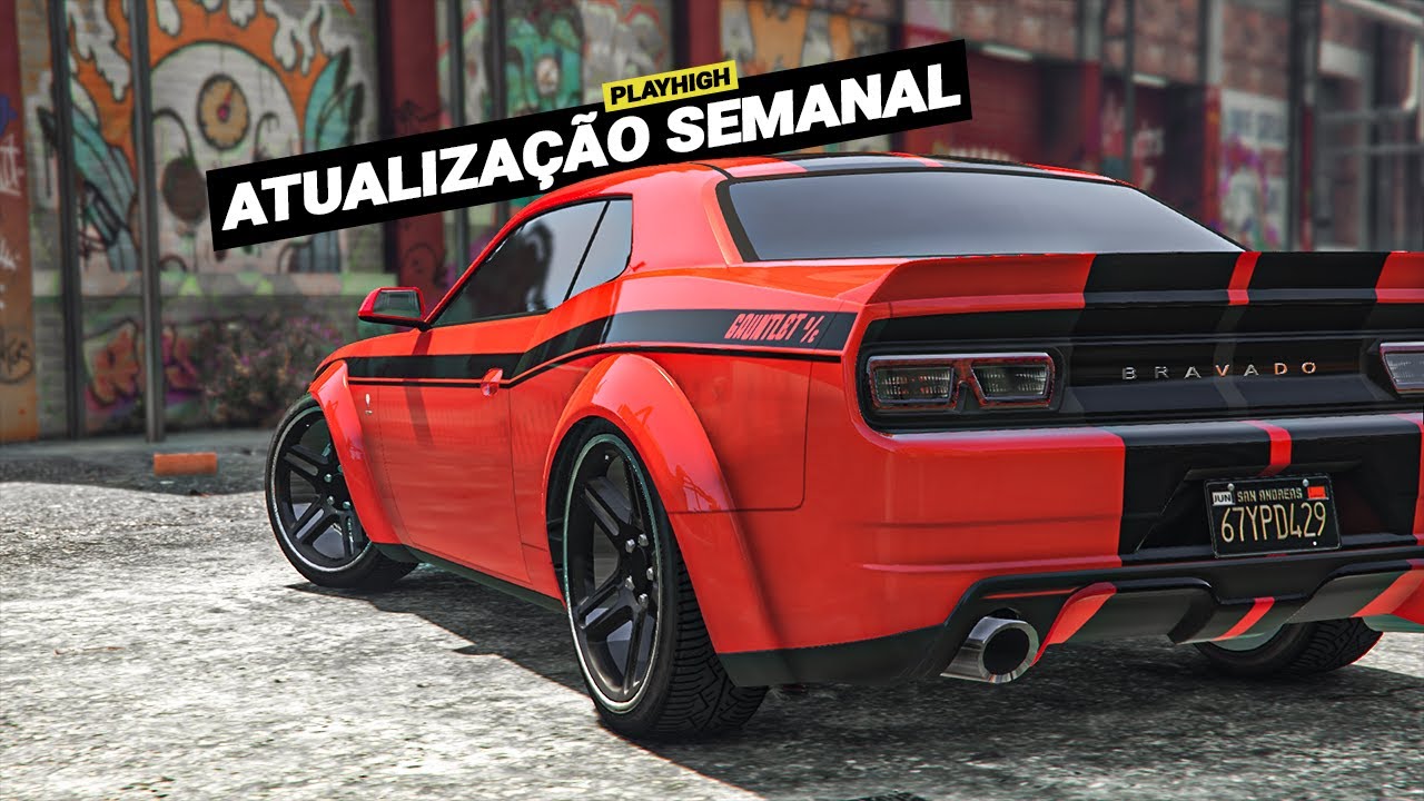 ATUALIZAÇÃO SEMANAL | Tunando o Gauntlet Hellfire | GTA 5 ONLINE - YouTube