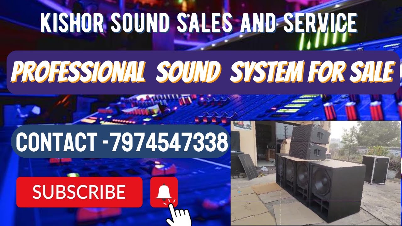 professional sound system for sale/ kishor sound sales and service ...