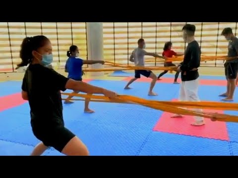 Exercise with rubber. Karate Speed And Power Training - YouTube
