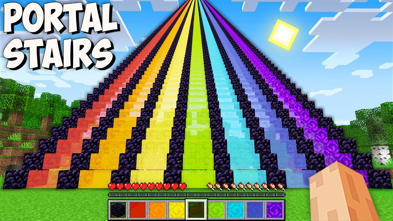 Where does THE LONGEST PORTAL STAIRS LEAD in Minecraft? I found THE ...