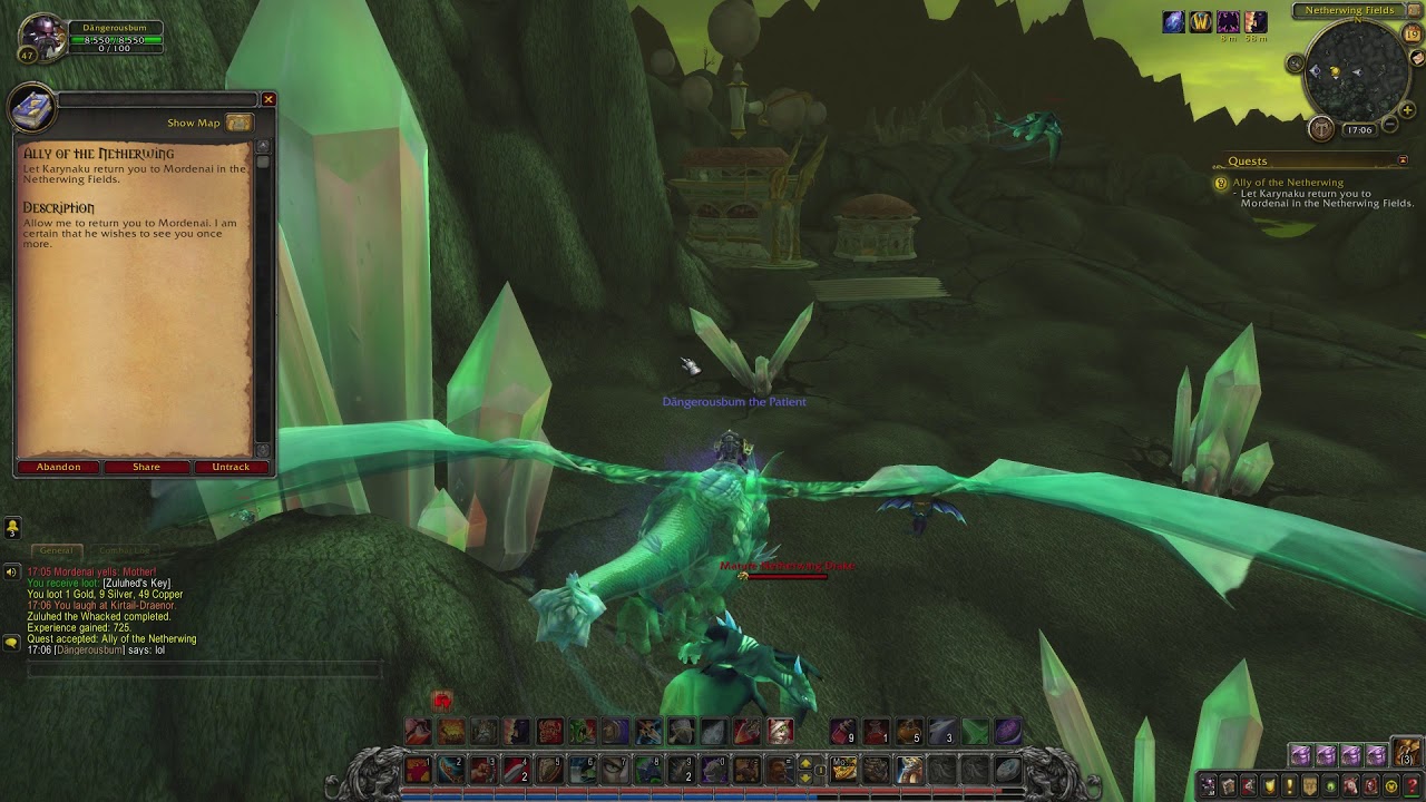 World of Warcraft: Ally of the Netherwing - Quest ID 10870 (Gameplay ...