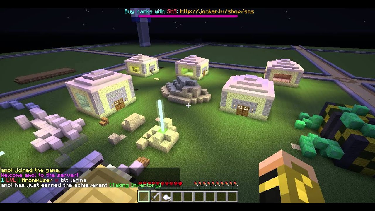 minecraft ( krentame su raketa ) - YouTube