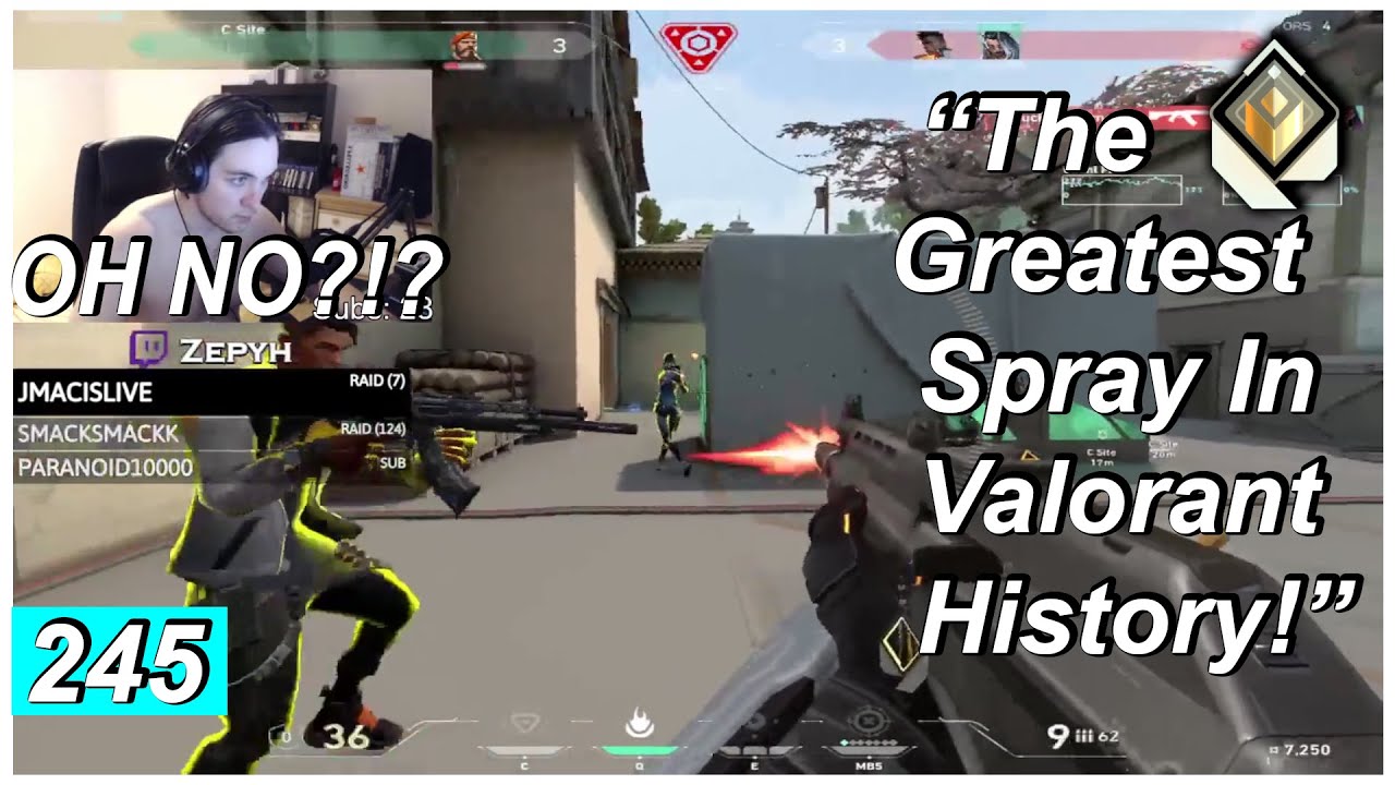 "The Greatest Spray In Valorant History!" Valorant Clips E245 - YouTube
