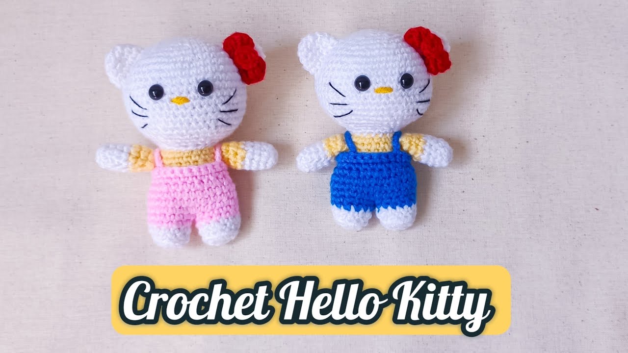 "DIY Crochet Hello Kitty | How to Crochet Hello Kitty | Adorable ...